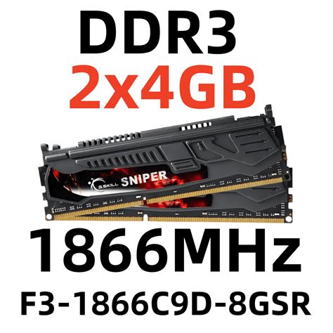 Gskill Ram Sniper Ddr3 1866 Mhz 8 Gb Desktop Memory Dimm For Pc 2x4 Gskill Ram Sniper Ddr3 1866 Mhz 8 Gb Desktop Memory Dimm For Pc 2x4