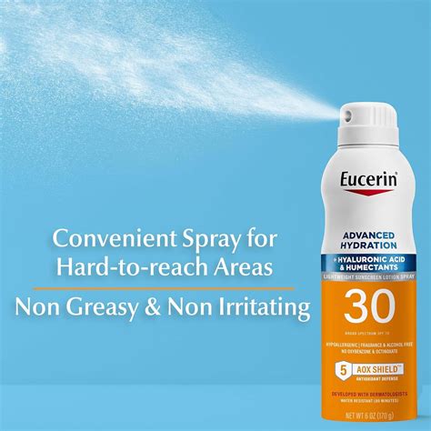 Eucerin Advanced Hydration Lotion With Hyaluronic Acid And Humectants Spf