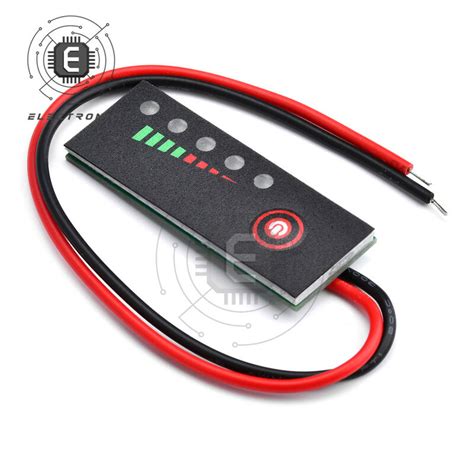 18650 리튬 이온 lipo 리튬 배터리 레벨 표시기 테스터 lcd 디스플레이 미터 용량 전압 1s 12v 측정 및
