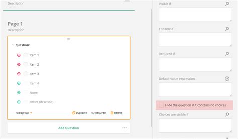 Cannot Specify The Default Value For The Hideifchoicesempty Property