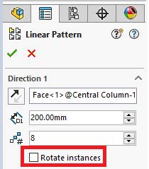 SOLIDWORKS 2018 Faster Spiral Staircase Design Rotate Instances