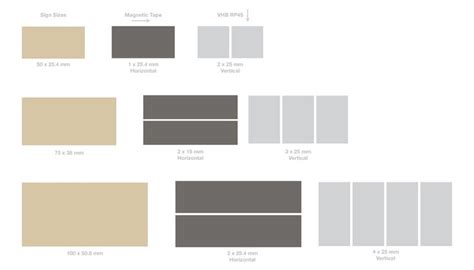 Sign Sizes And Backing Dimensions