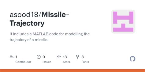 Github Asood18missile Trajectory It Includes A Matlab Code For Modelling The Trajectory Of A