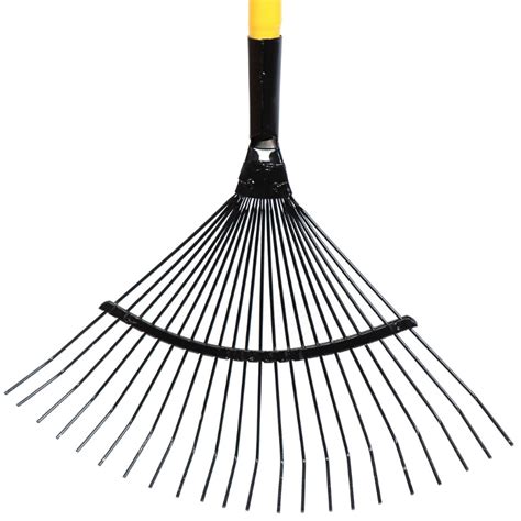 Грабли веерные проволочные Инструм-Агро ГВП с желтым металлизированным ...