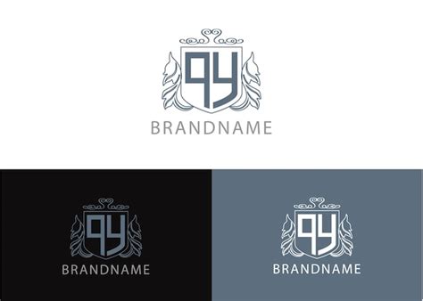 Premium Vector Modern Monogram Initial Letter Py Logo Template