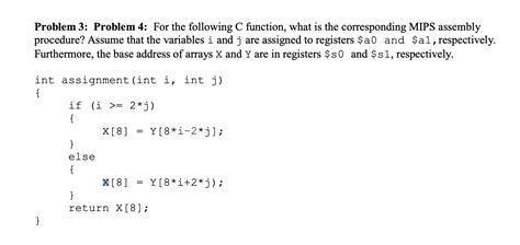 Solved Problem Problem For The Following C Function Chegg