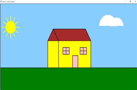 draw a house using python turtle copyassignment