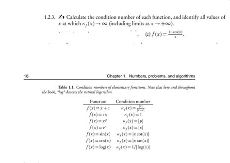 Calculate The Condition Number Of Each Chegg
