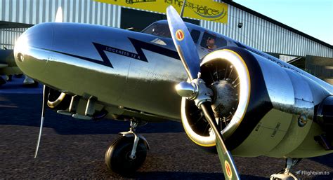 Lockheed L 10 Electra F Azll Pegase Tv For Microsoft Flight Simulator Msfs