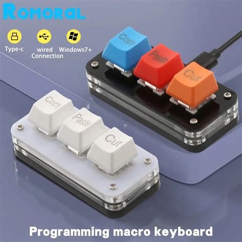 Romoral Macro Programming Keyboard Rgb Keyboard For Photoshop Gaming
