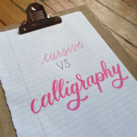 Cursive Vs Calligraphy Whats The Difference — The Lettering Grove