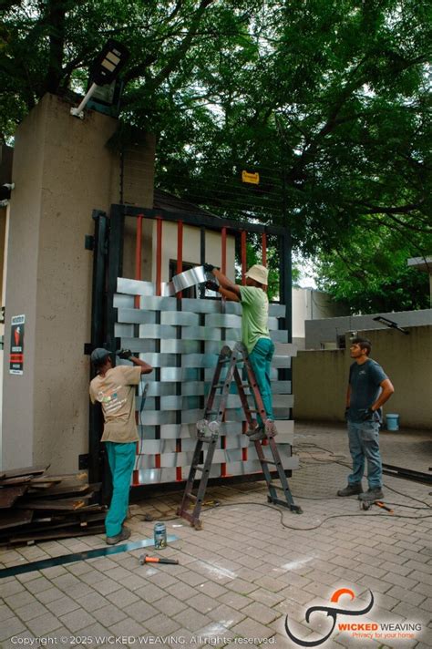 Gate Building And Installations Palisade Weaving Gauteng Wicked Weaving