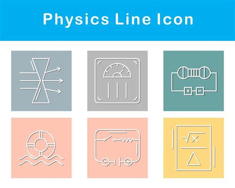 Physics Vector Icon Set 21358551 Vector Art At Vecteezy