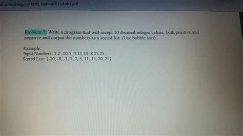 Solved Write A Program That Will Accept Decimal Integer Chegg