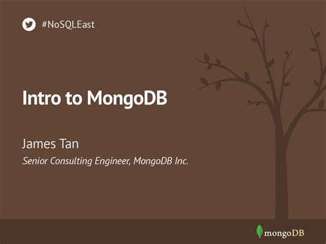 intro to mongodb speaker deck