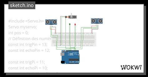Ultrasonmoteur Wokwi Esp32 Stm32 Arduino Simulator