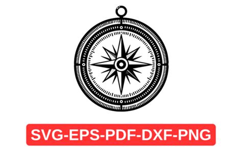Detailed Compass Svg Files Printable Graphic By Artful Assetsy