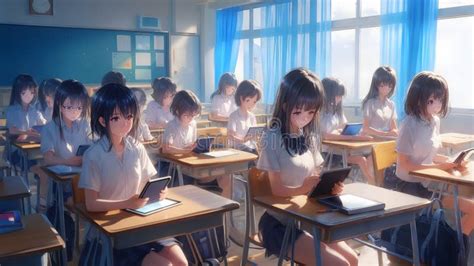 Students Engaged In Learning During A Bright Morning Session In A