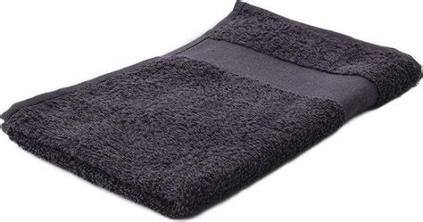 Arowell Gastendoek Gastenhanddoek 50 X 30 Cm 500 Gram Donkergrijs