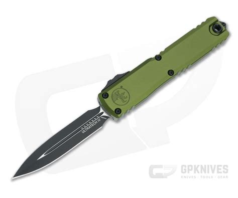 Microtech Ultratech De Gen Iv Od Green Aluminum Black Blade 11224 1od