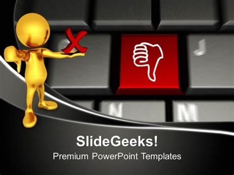 computer keyboard with gesturing hands powerpoint templates and