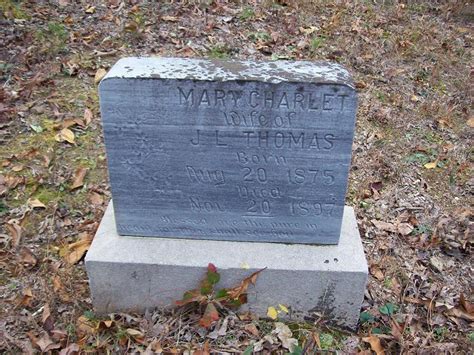 Mary Charlet Johnson Thomas 1875 1897 Homenaje De Find A Grave