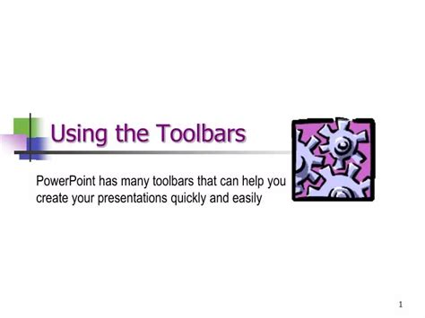 Ppt Using The Toolbars Powerpoint Presentation Free Download Id
