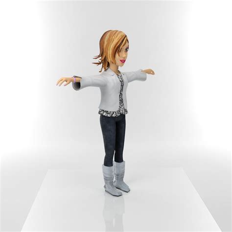 Kate 3d Modell 15 Obj Fbx 3ds Max Free3d