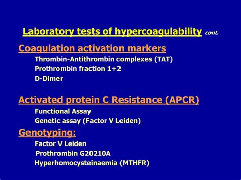Hypercoagulable States Ppt Download
