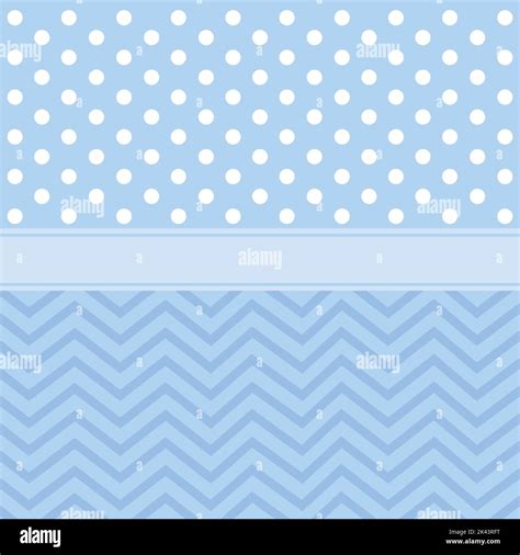 Multiple White Spots And Blue Zig Zag Lines On Blue Background Colour