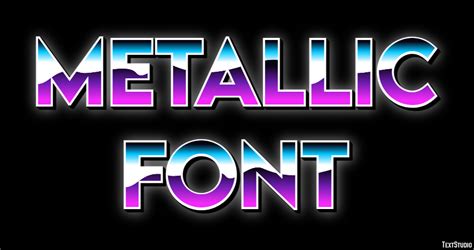 Metallic Font Text Effect And Logo Design Font