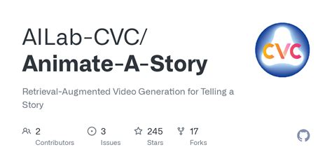 Issues · Ailab Cvcanimate A Story · Github