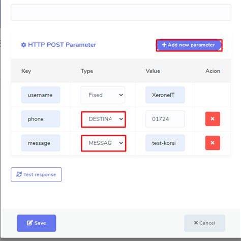 How To Integrate Custom Sms Post Api On Chatpion Xerone It