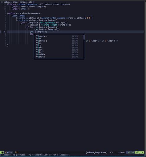 Scheme Langserver Scheme Language Server