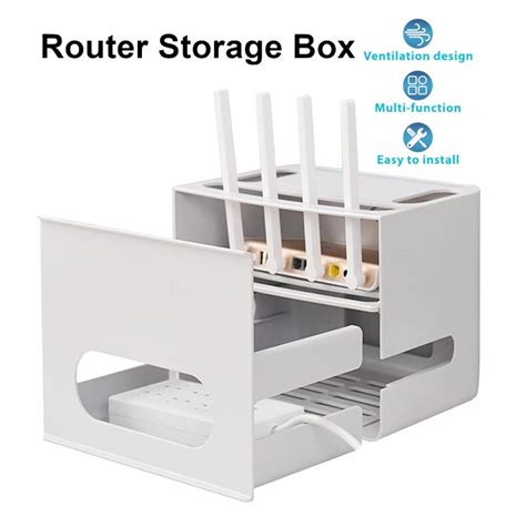 Wifi Router Storage Box 2 Tier Cable Storage Box Simpan Router Wifi Wifi Router Storage Box 2 Tier Cable Storage Box Simpan Router Wifi