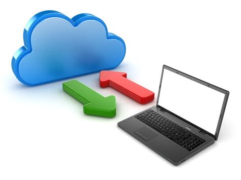 Premium Photo Cloud Computing With Laptop This Is A 3d Rendered