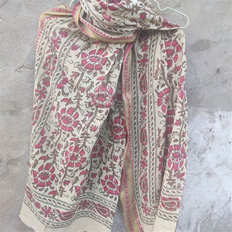 Block Print Scarf Etsy