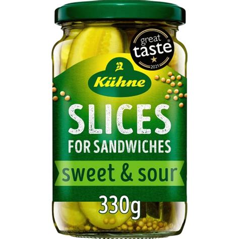 Kuhne Gherkin Sandwich Slices 330g Compare Prices And Where To Buy Uk
