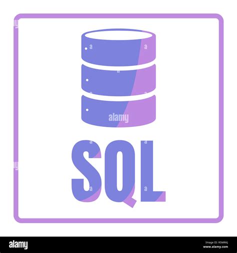 SQL Database Icon Logo Design UI Or UX App Stock Photo Alamy