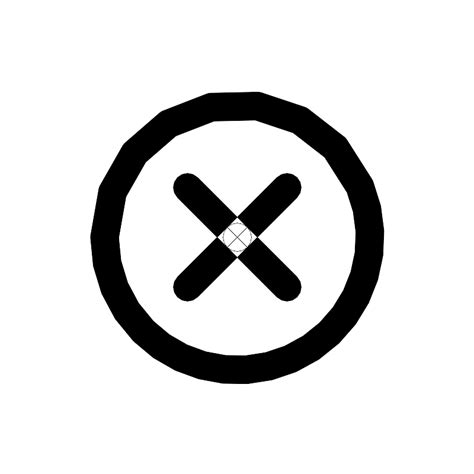 Circle Cross Symbol