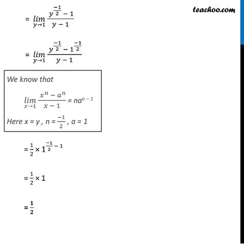 Example 3 Evaluate Limit Lim X → 0 √1 X 1 X Teachoo