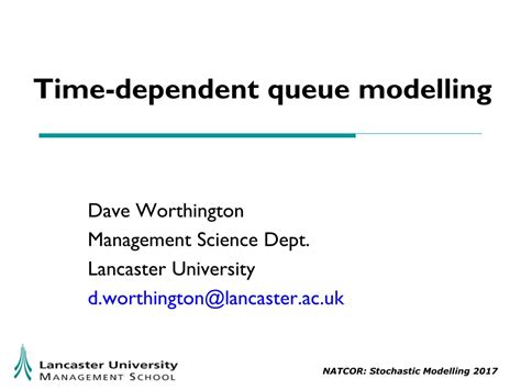 ppt time dependent queue modelling powerpoint presentation free