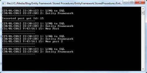 Entity Framework Mapping Insert Update And Delete Stored Procedures And Using Stored Procedures