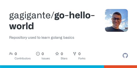 Github Gagigantego Hello World Repository Used To Learn Golang Basics