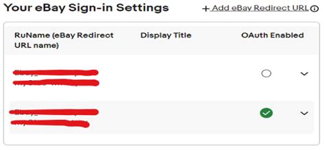 OAuth Scopes EBay Cleo