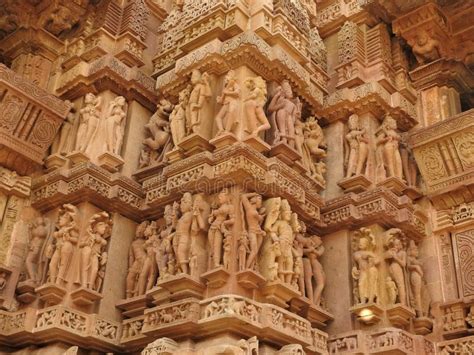 Erotic Sculptures And Sex Poses Of Man In Kajuraho Temples Madhya