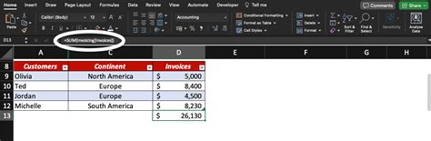 How To Define Names In Excel Tables
