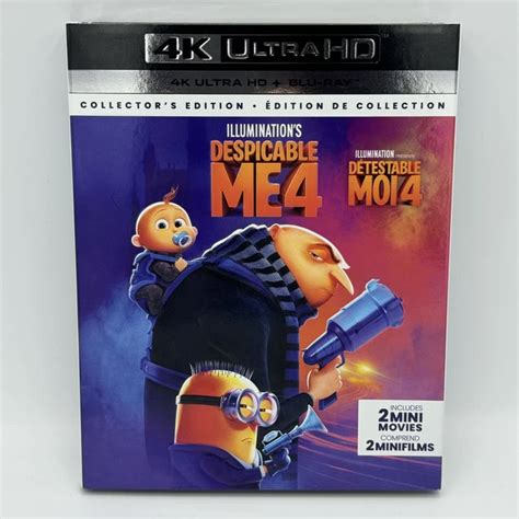 Despicable Me 4 4k Ultra Hd Blu Ray Slipcover Brand New Sealed