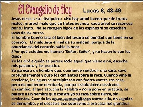 Lucas 6 43 49 Jess Deca A Sus