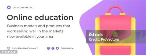 온라인 교육 원격 수업 전자 학습 배낭 소셜 미디어 배너 템플릿 3d 아이콘 벡터 3차원 형태에 대한 스톡 벡터 아트 및 기타 이미지 3차원 형태 고객 참여 공부